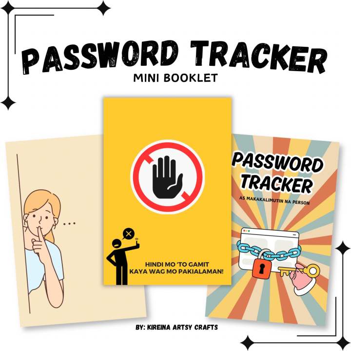 Password Tracker Mini booklet | Password tracker | Lazada PH