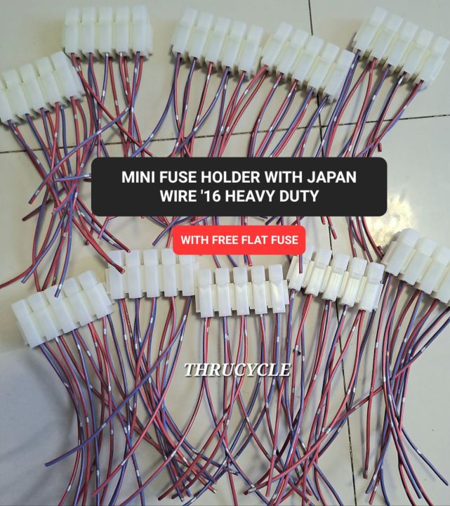 THRUCYCLE MINI FUSE HOLDER WITH FREE FUSE AND JAPAN WIRE '16 SOCKET ...