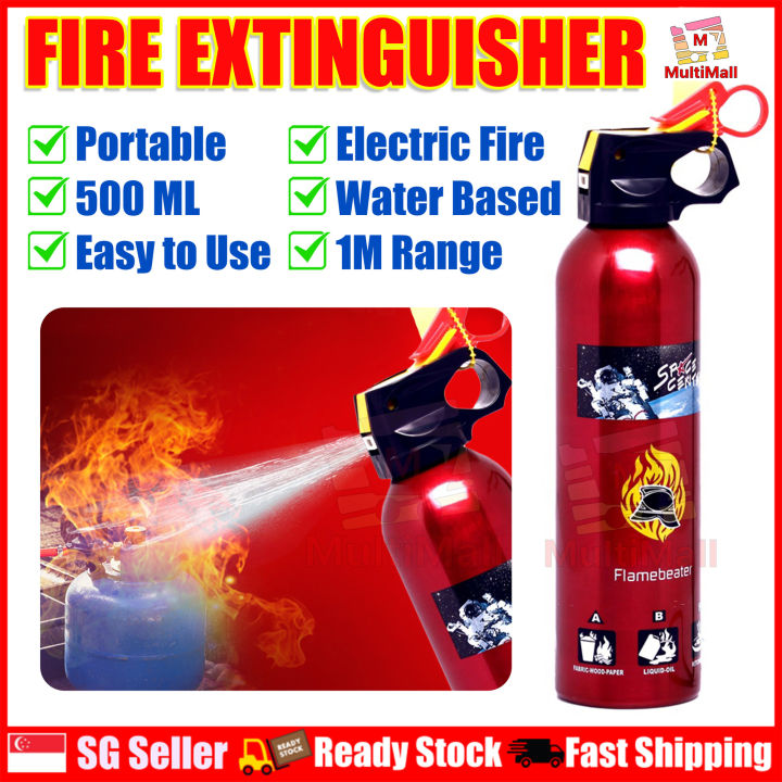 Portable Fire Extinguisher 610ML Non-Toxic | Easy Clean Fire ...