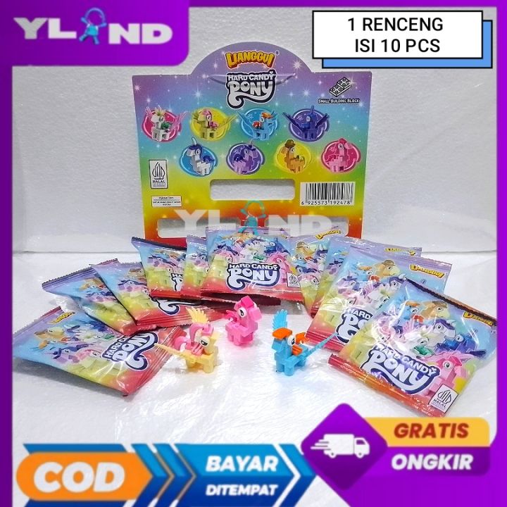 Mainan Bricks Surprise Hard Candy Pony 1 Renceng Isi 10 Pcs | Lazada Indonesia