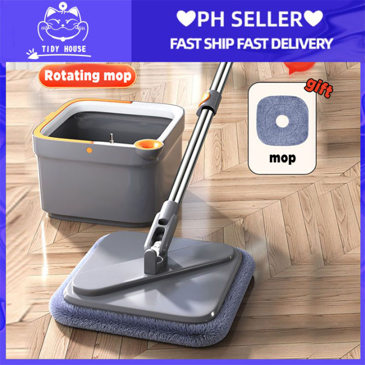Tidy house Self Wash Rotating Mop 360 Spin Separation Flat Mop With ...