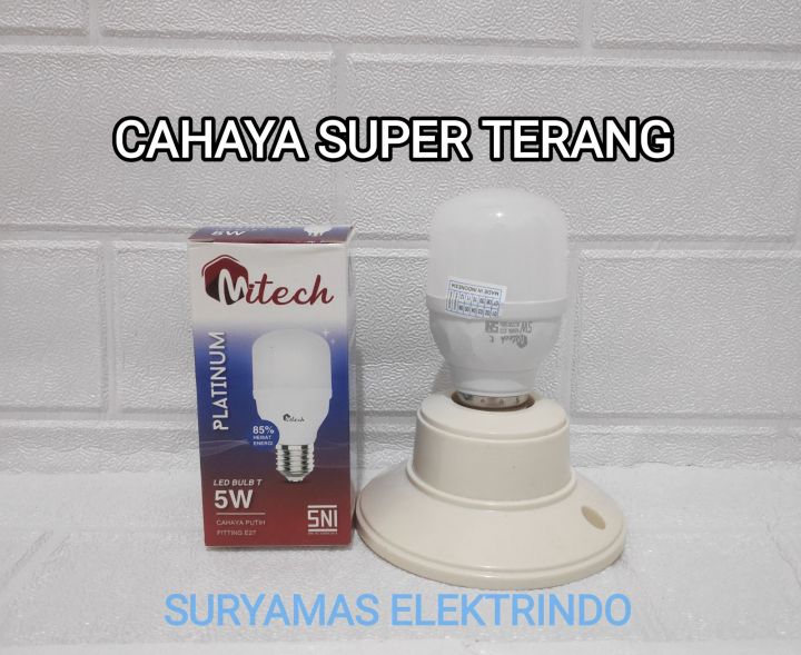 MITECH PLATINUM LAMPU LED T BULB 5WATT CAPSULE SNI BERGARANSI | Lazada ...