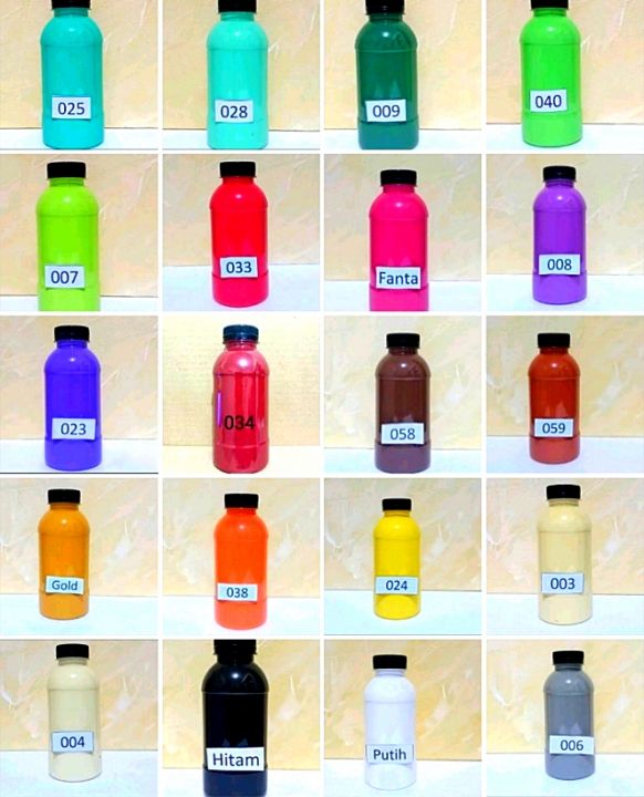 cat styrofoam cat kanvas 100ml cat lukis color | Lazada Indonesia