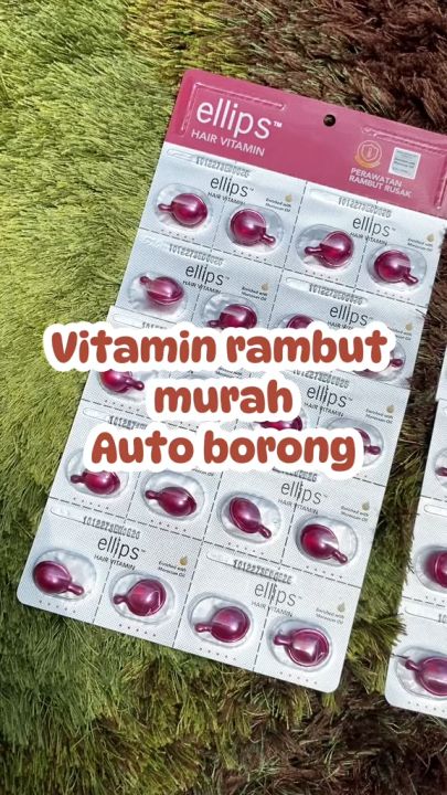 ELLIPS Hair Vitamin isi 20 Capsules | Elips Perawatan Rambut Hitam ...
