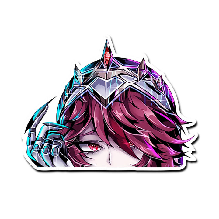 Gothic Rosaria Fanart Car Sticker Anime Genshin Impact Waifu Decal JDM ...