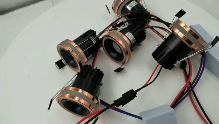 Colorful Spotlight Mini RGB Color-changing Small Hole Eye BallDownlight ...