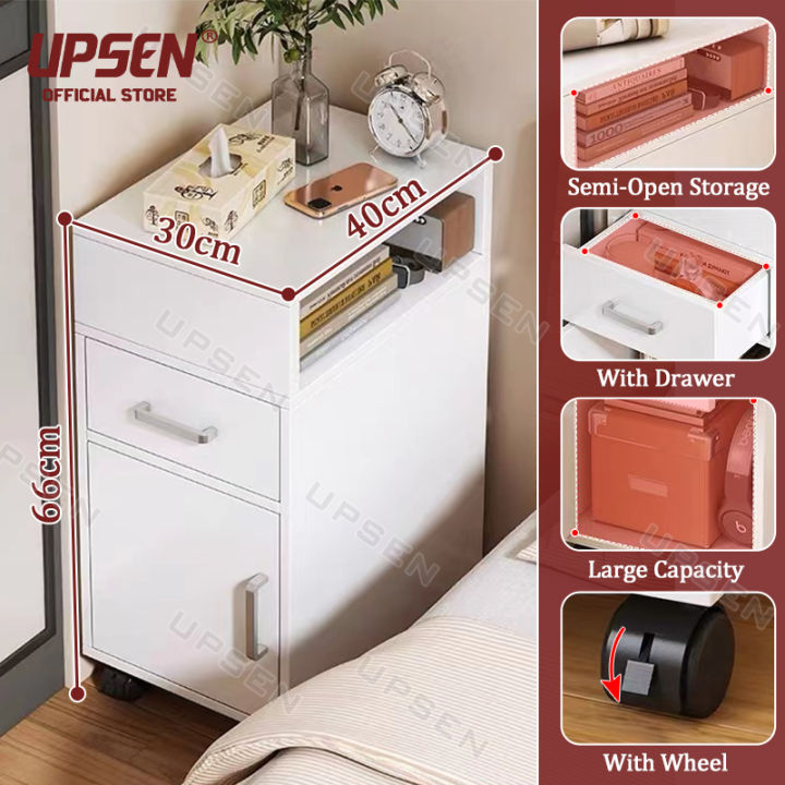 🚀Same Day Delivery🚀Modern Bedside Cabinet Storage Wooden Bookcase Table ...