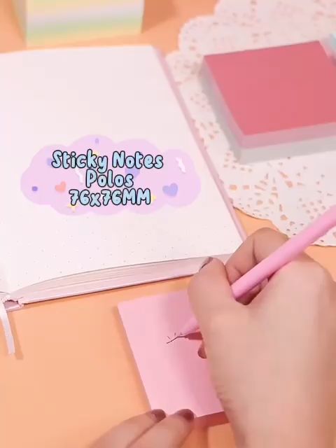 Sticky Notes Polos 76x76mm Isi 100Lembar / Note Stick Paper 100 Sheets ...