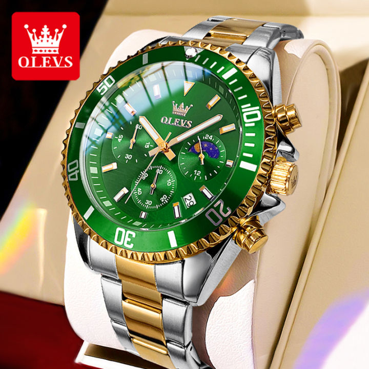 OLEVS jam tanggan lelaki original waterproof brand 2024 date ...