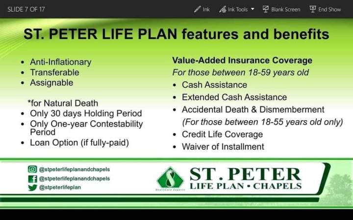 [ST. BERNADETTE] ST. PETER LIFE PLAN NATIONWIDE COVERAGE | Lazada PH