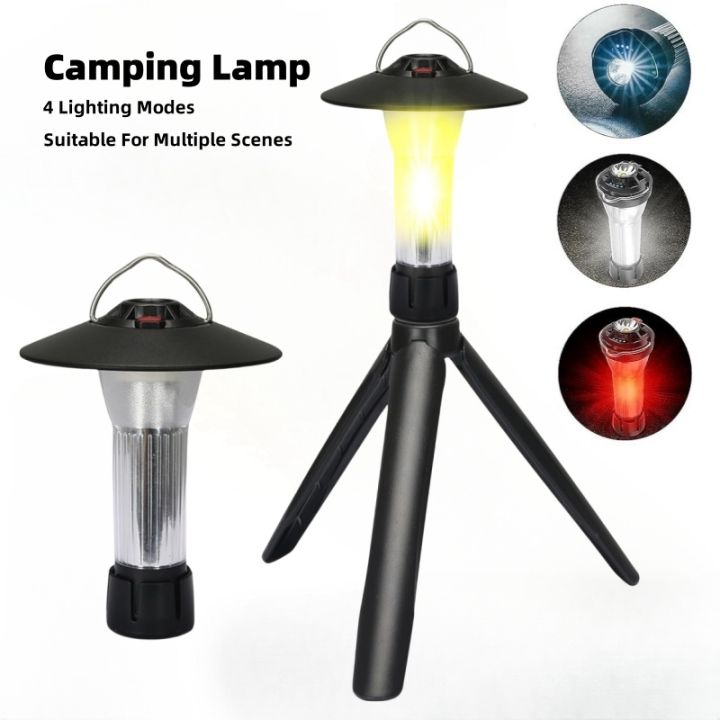 Rechargeable Camping Lamp 3 Light Sources 4 Gears Flashlight Ip45 ...