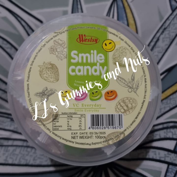 Smile Candy Sold Per Jar #100pcs #Candy #Pangbenta | Lazada PH