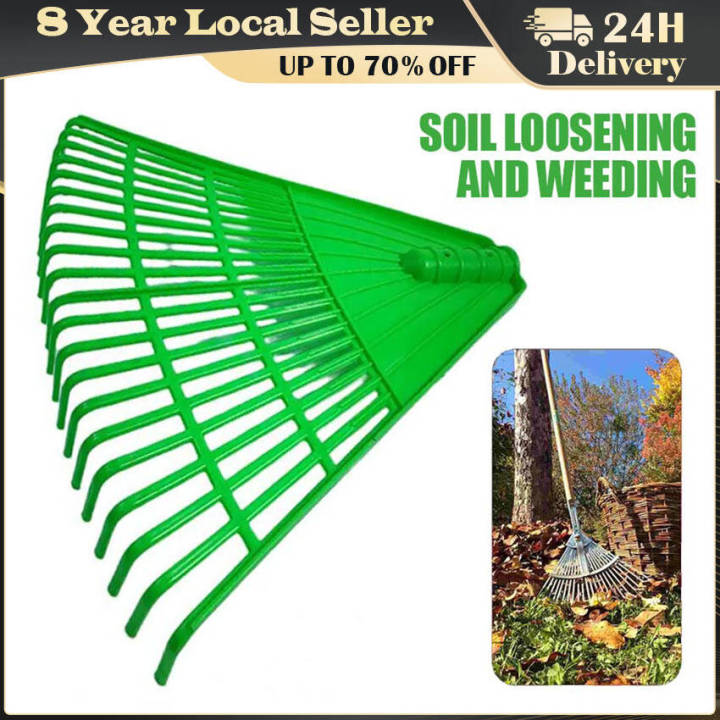 Leaf Rake White Agricultural Rake No Handle Grass Rake Lightweight ...