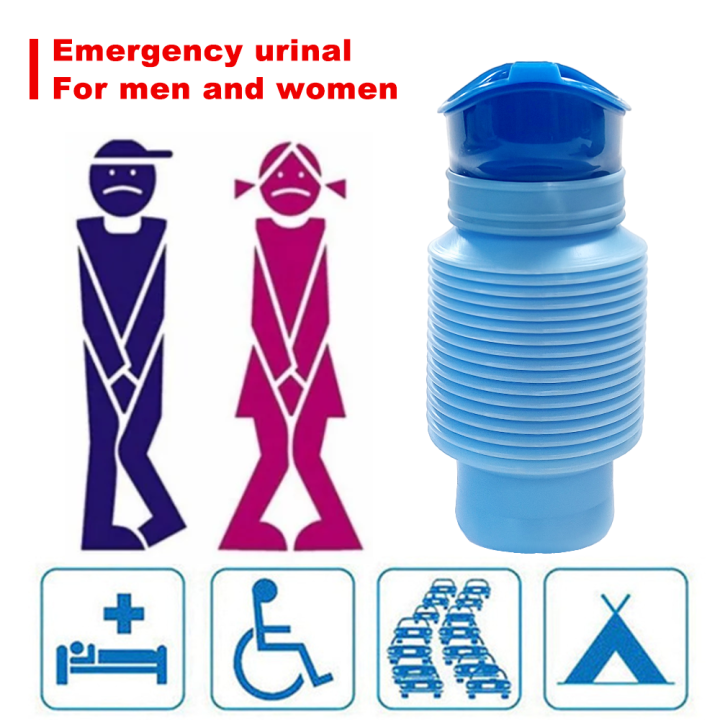 750ml Adult Urinal Portable Shrinkable Personal Mobile Soft Toilet For ...
