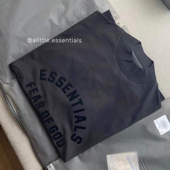 Essentials tee JET BLACK | Lazada.co.th