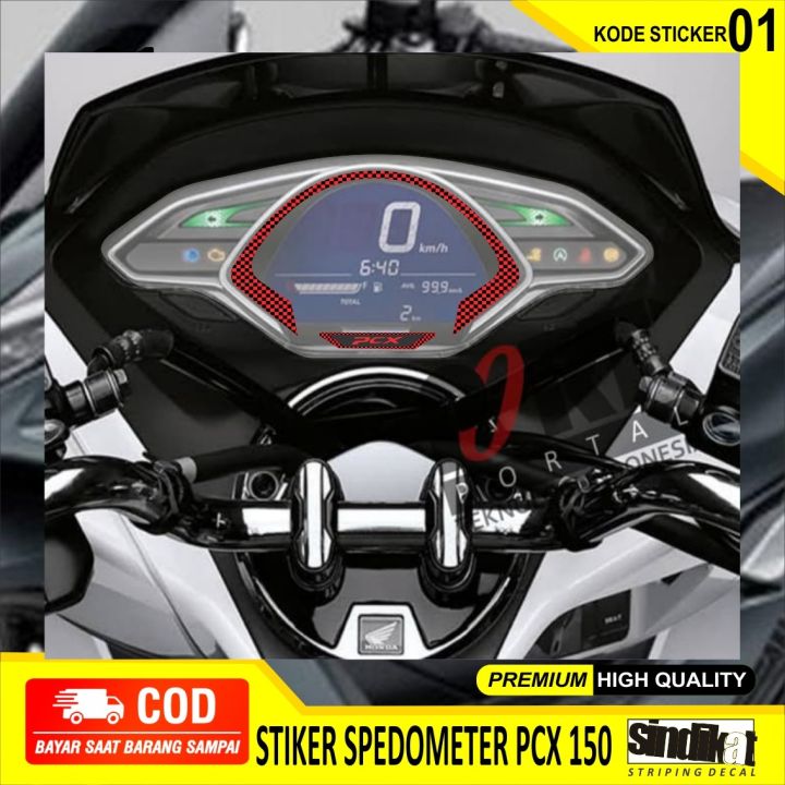 Stiker speedometer honda PCX 150 Timbuk motif semua ready packing aman ...
