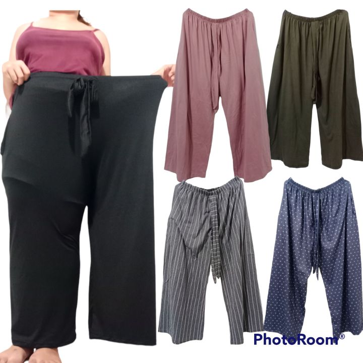 Plus size maternity plain square pants stretchable with pocket 3xl-5xl | Lazada PH