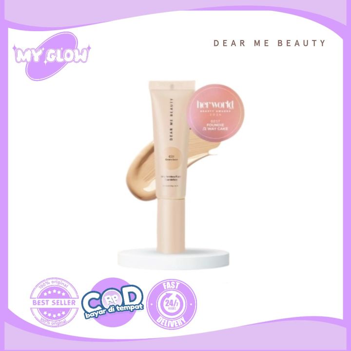 Dear Me Beauty Airy Poreless Fluid Foundation | Lazada Indonesia