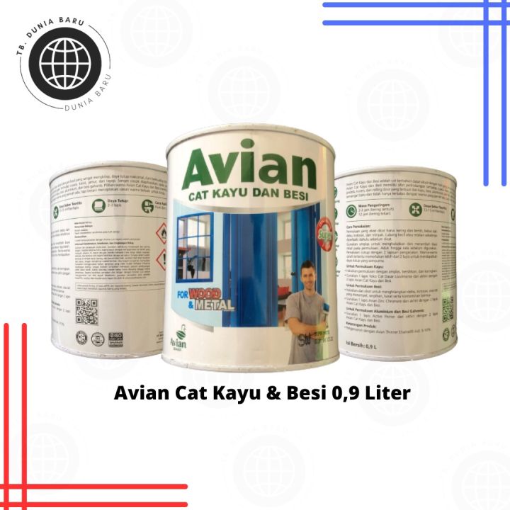 Avian Cat Kayu dan Besi 1 KG / 0.9 Liter | Lazada Indonesia