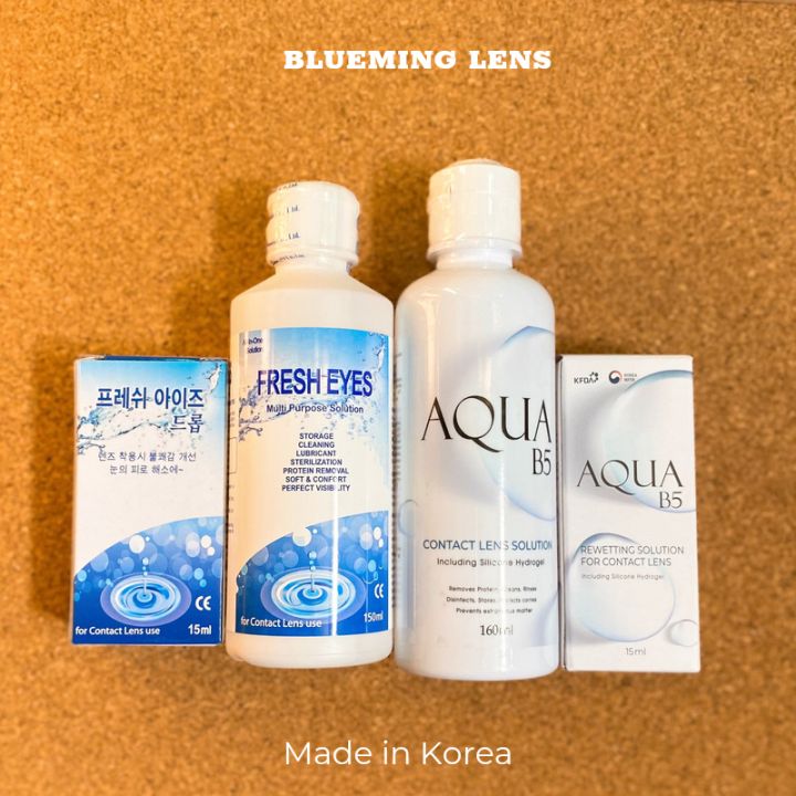 Nước ngâm nhỏ mắt AQUA, FRESH chuyên dụng dành cho lens (kính áp tròng ...