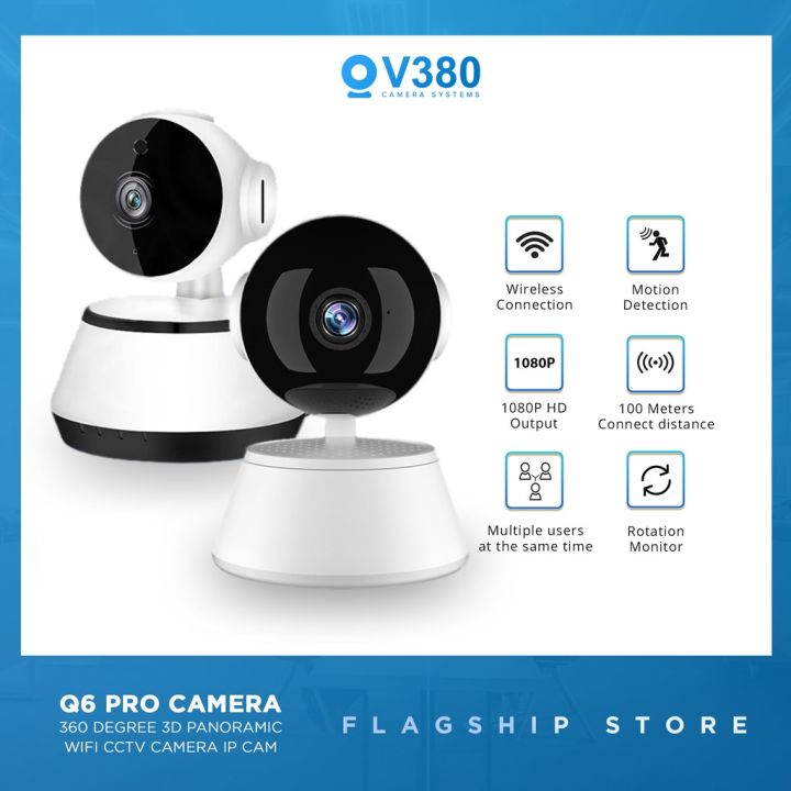 💘Miễn Phí Vận Chuyển + COD💘V380 Q6 PRO Camera CCTV Kết Nối Wifi Với ...