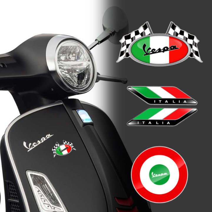 3D Motorcycle Sticker LIMITED EDICATION Italia Flag Decal Tank Tail ...