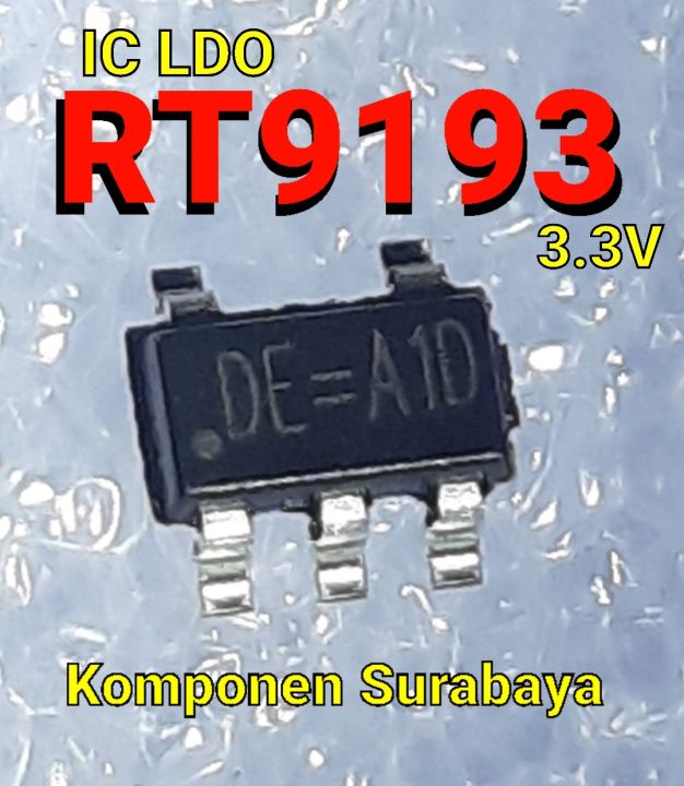 ic RT9193-33 RT 9193 ic DE=A1D ic LDO | Lazada Indonesia
