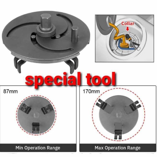 special tool alat pembuka fuel pump sst cover tangki kaki 3 | Lazada ...