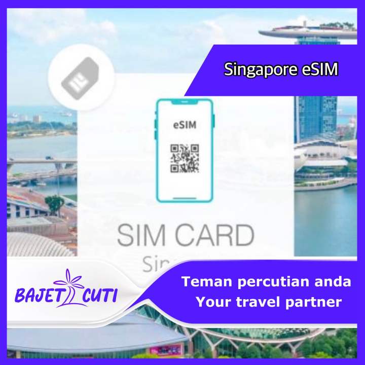 [eSIM][1-7 Days] Singapore High Speed Unlimited Data 4G Travel Prepaid eSIM Roaming Data ...