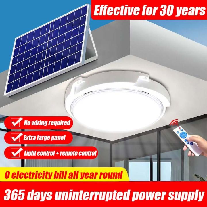 solar ceiling light 2000W solar light outdoor waterproof ip67 tri color ...