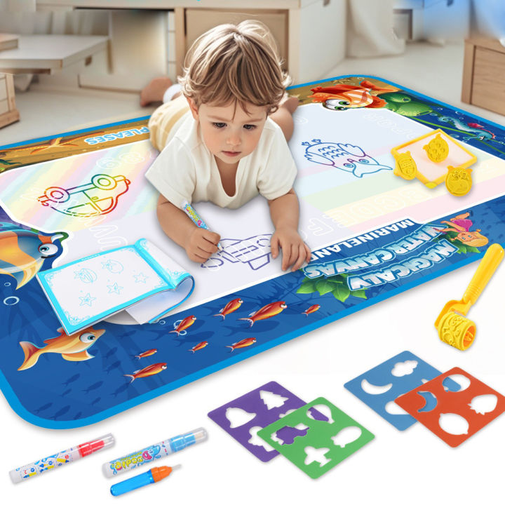 100x80 ซม.Magic Water Drawing MAT พร้อมปากกาเมจิกแบบใช้ซ้ําได้,กระดาน ...