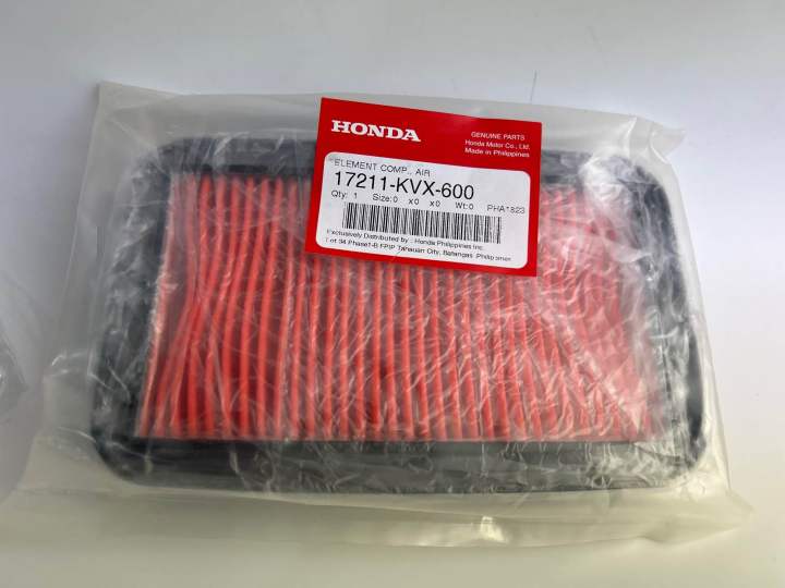 TMX SUPREMO AIR FILTER ORIGINAL HONDA 17211-KVX-600 | Lazada PH