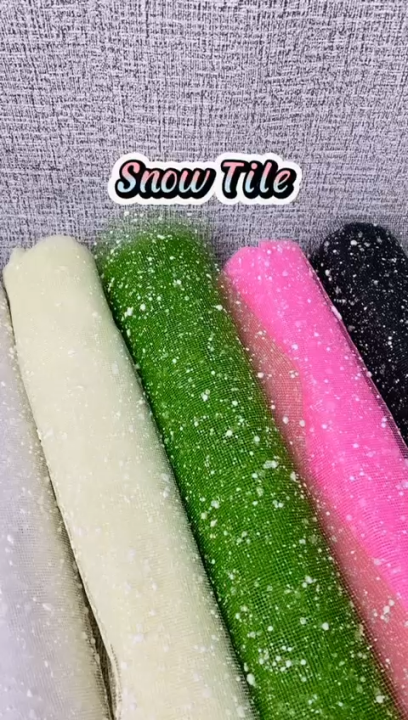 FLOWER WRAPPING SNOW TILE LEMBARAN KAIN TILE SALJU ECER PER 1 GULUNG ...