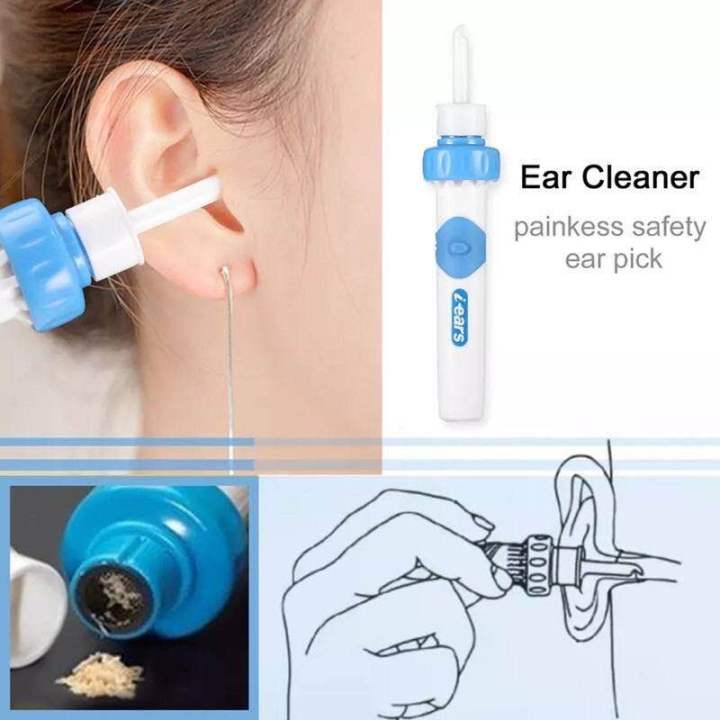 EAR WAX CLEANER pembersih telinga pengering telinga pembuangan tahi ...