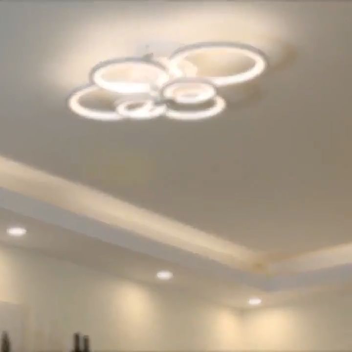 Led light with remote control Nordic Chandelier Ceiling Light Bedroom ...