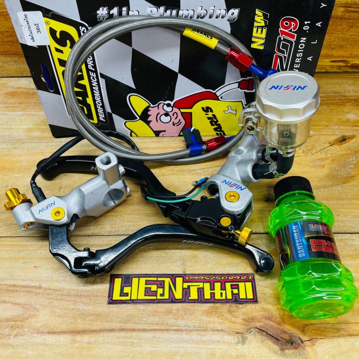 Brake Master and Clutch Lever Set Single Tank Nissin Brand - Raider150 ...