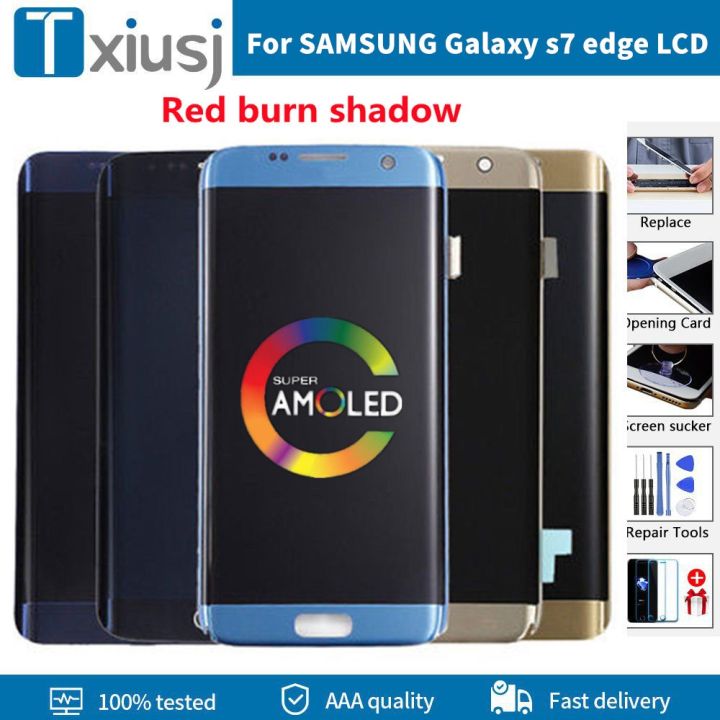 5.5" Super Amoled LCD For SAMSUNG Galaxy S7 edge G935 G935F Display ...