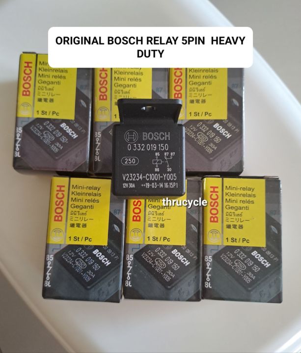 BOSCH RELAY AND JAPAN WIRE SOCKET HEAVY DUTY 12V 30A 5PIN BOSCH RELAY ...