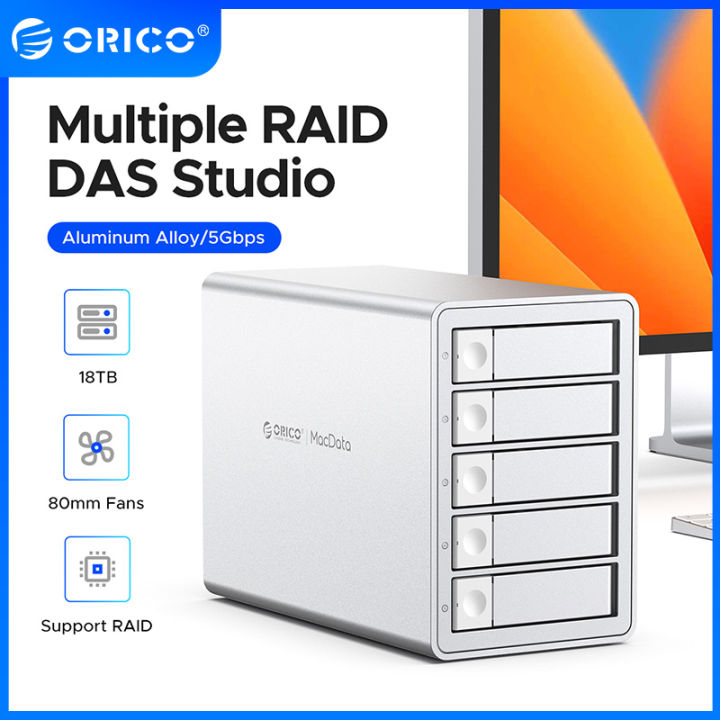 Orico 99 Series 5Bay Aluminum DAS RAID Solution Type-C Personal Storage ...