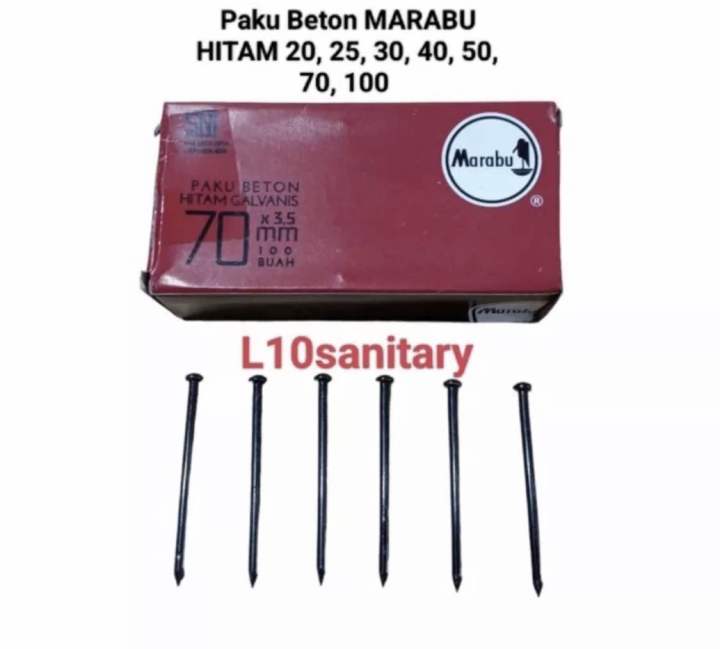 Paku Beton MARABU / Paku Beton Galvanis 25 30 40 50 70 100 | Lazada Indonesia