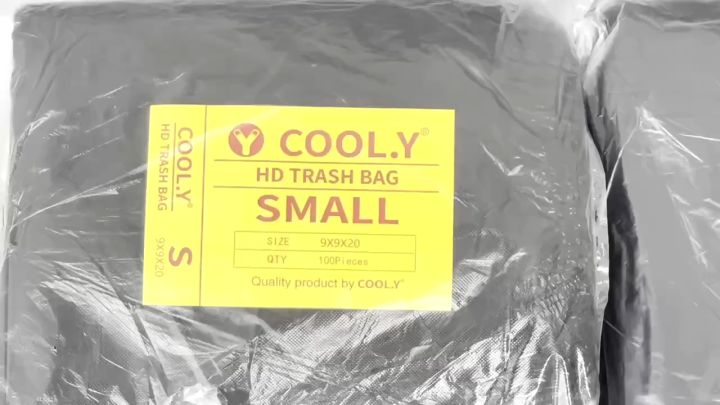 Garbage Bag COOL.Y Trash Bag 100pcs Thick Plastic Bag(S, M, L, XL, XXL ...