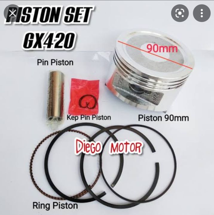 GX420 PISTON RING SEHER KOMPLIT MESIN PENGGERAK DAN GENSET 6KW 7KW 6000 WATT 7000 WATT | Lazada ...