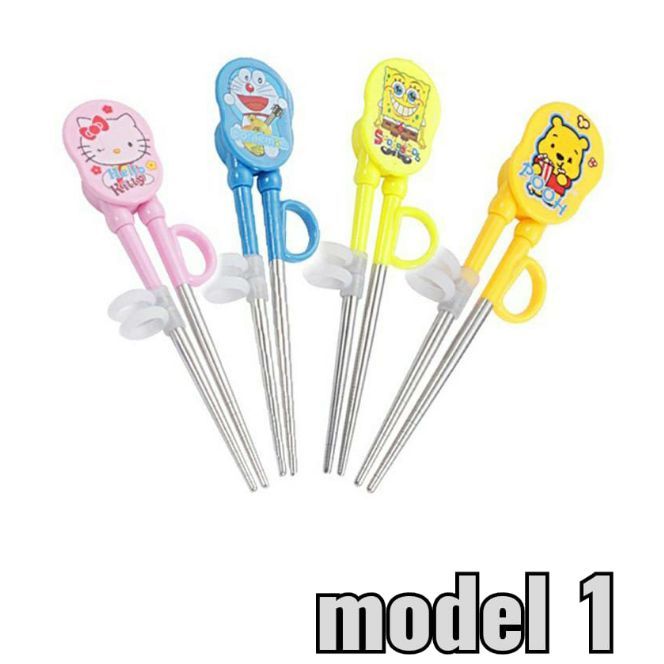 Sumpit Anak Karakter / Sumpit anak belajar makan model kartun | Lazada ...