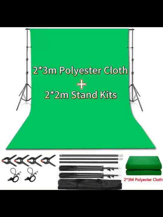 Photo Video Studio Adjustable 2x2m Backdrop Background Stand Support ...