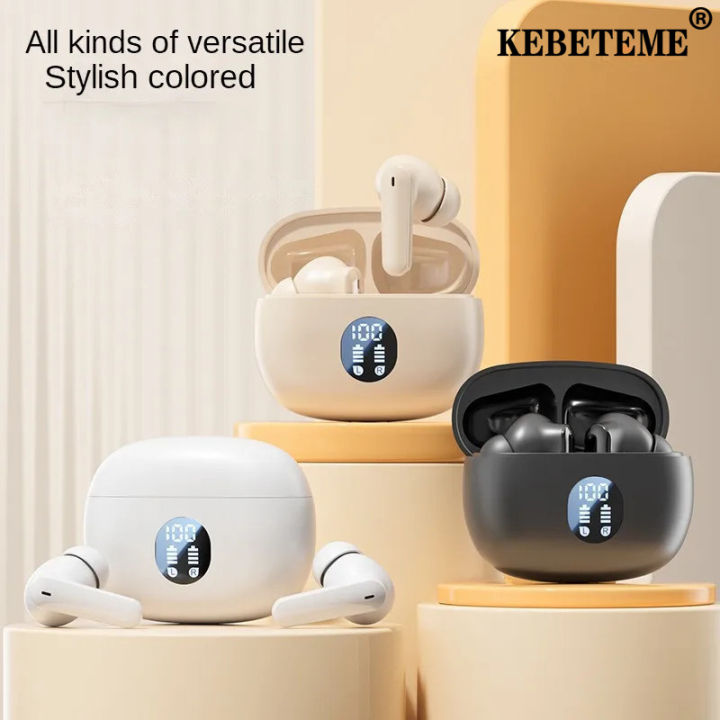 KEBETEME Mini Tws Wireless Earphones Bluetooth 5.3 Earphones Ipx4 ...