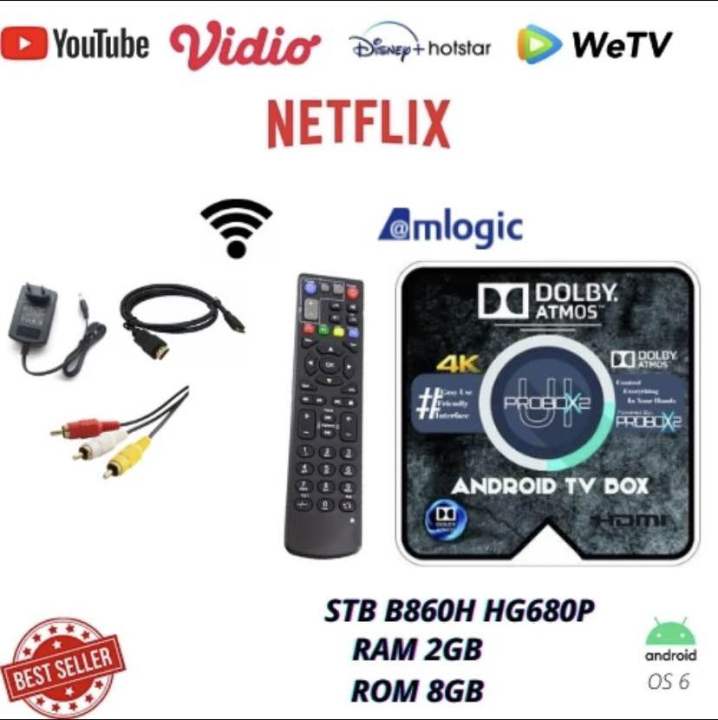 android tv box hg680p full channel premium | Lazada Indonesia
