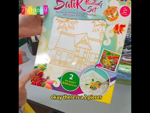 730Baby 2in1 Batik Painting Box with Kit (21x21cm Canvas) Batik ...