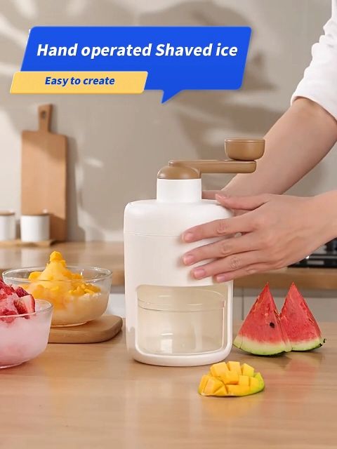 FPX Portable Mini Manual Ice Crusher Hand Crank Manual Ice Breaker ...
