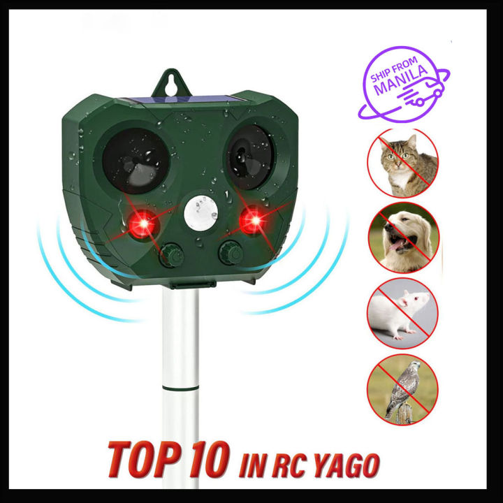 Solar Bird Repeller Bird Repellant Super Ultrasonic Animal Repellant ...