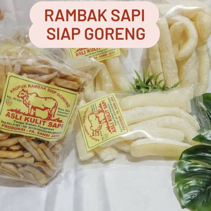 Krecek Rambak Kulit Sapi Stik Tebal 1kg | Lazada Indonesia